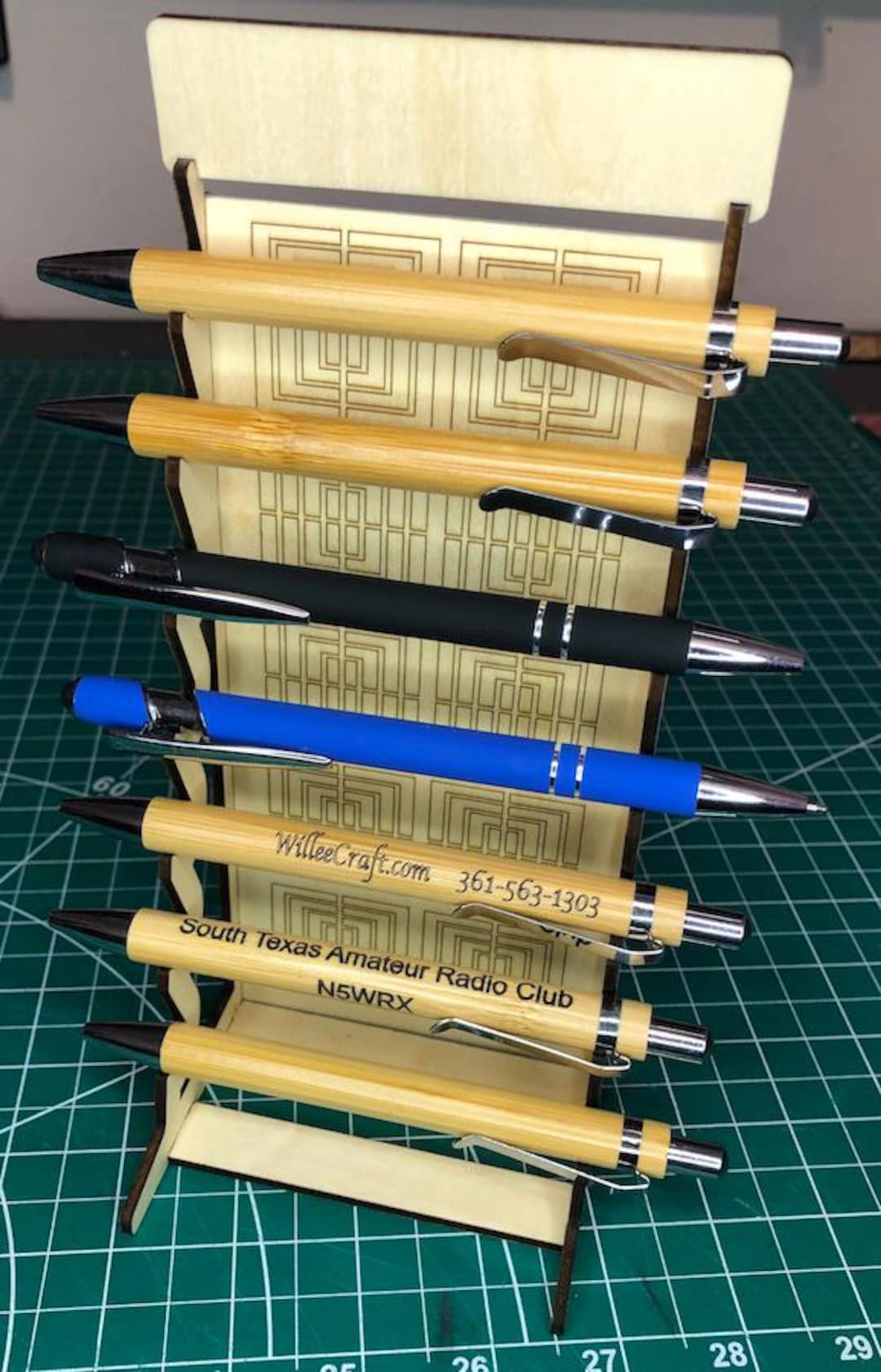 7 Pen Display Rack / Holder ... SVG File - Etsy