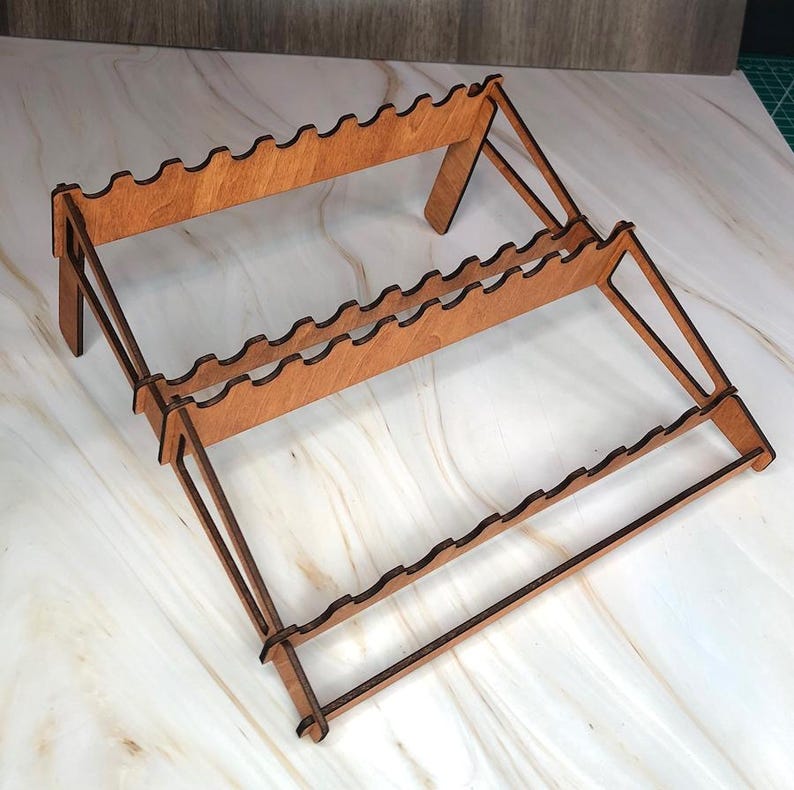 20 Pen Slanted Display Stand - Etsy