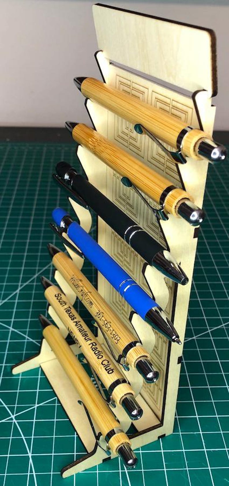 7 Pen Display Rack / Holder ... SVG File - Etsy