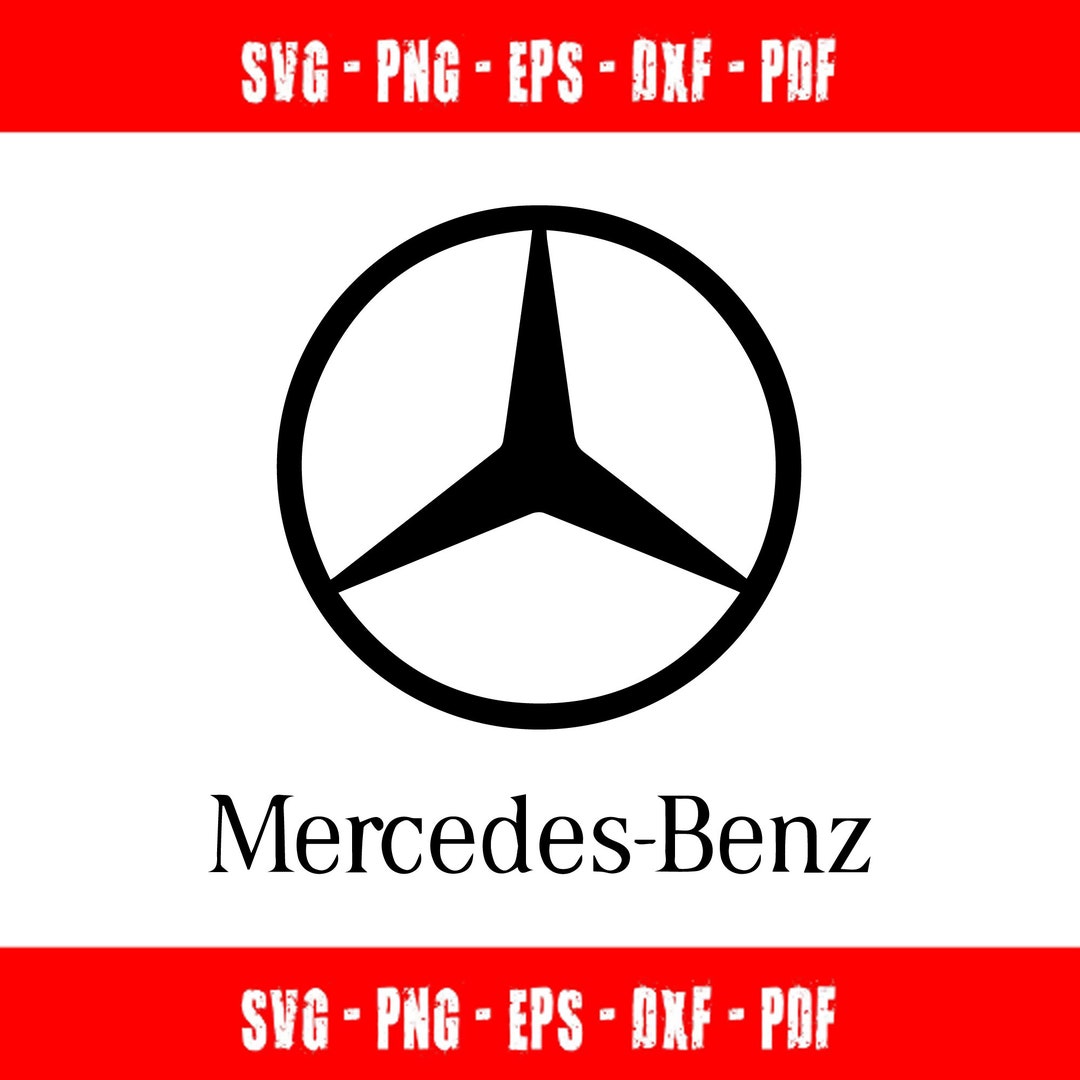 Mercedes Benz Car Logo, Png, Pdf, Eps, Dxf, Svg, Cricut Cut File ...