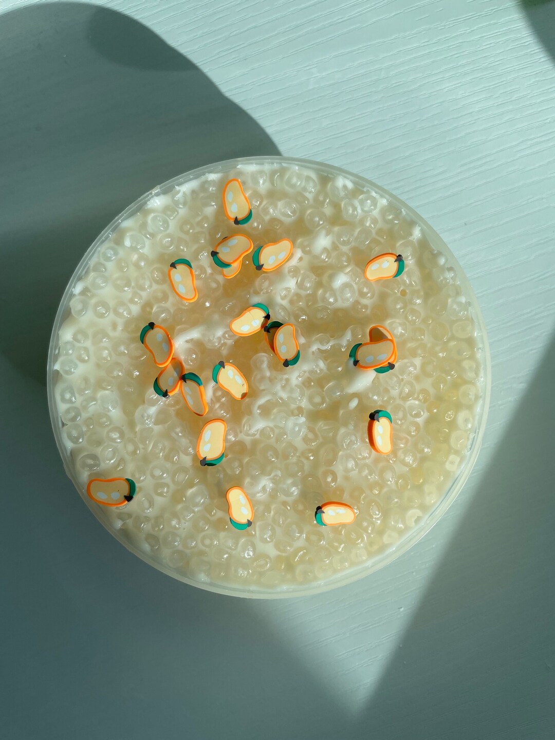 Mango Sago Crunchy Scented Slime - Etsy