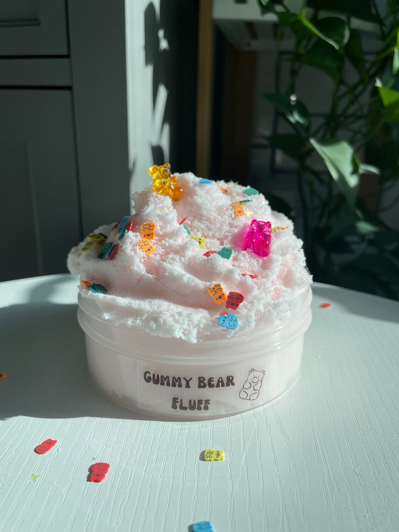 Gummy Bear Fluff Scented Cloud Slime - Etsy