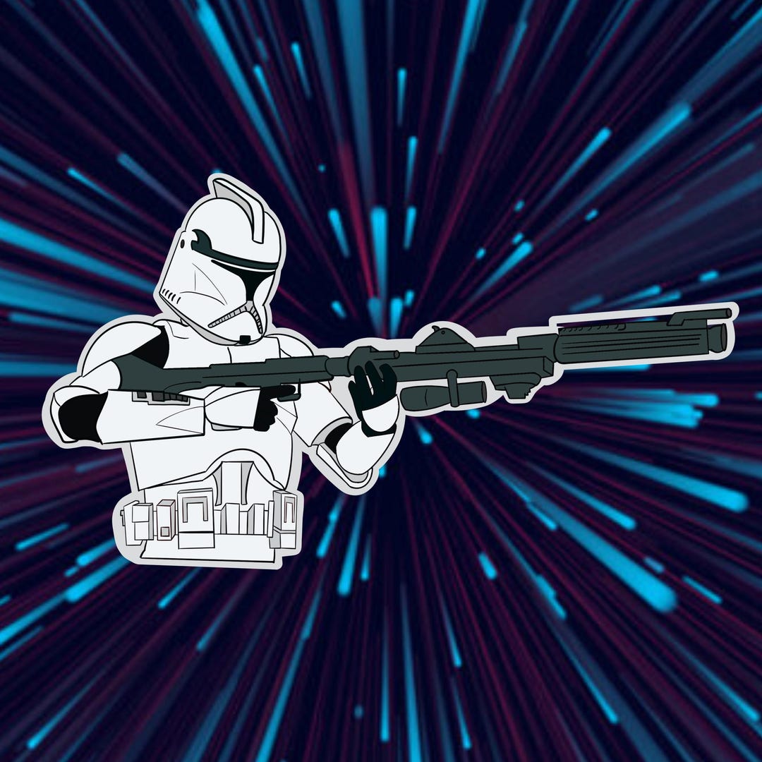 Clonetrooper | Star Wars | Laminated Vinyl Sticker - Etsy
