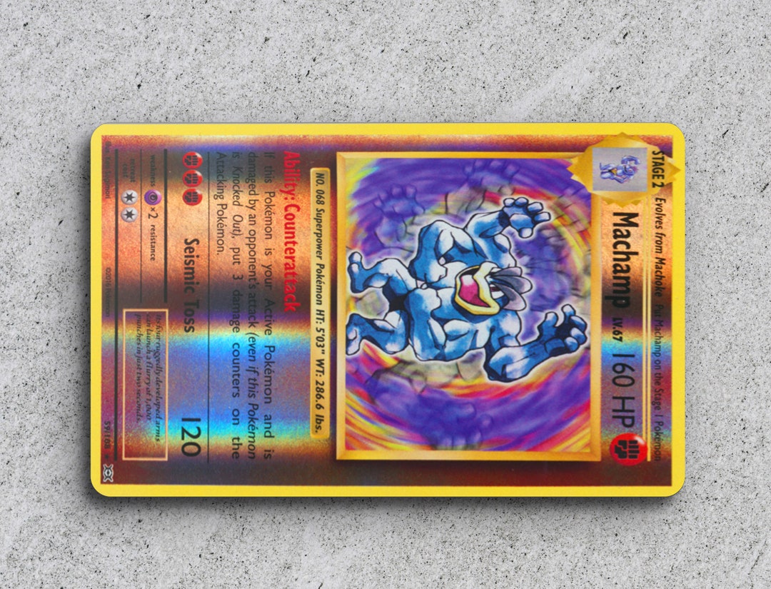 Machamp Credit Debit Card Skin Pokemon Card Cover - Etsy