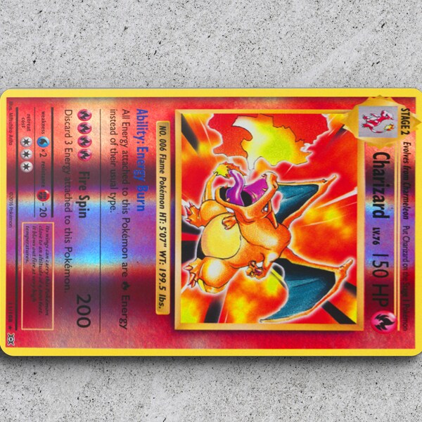 Credit Card Skin Charizard - Etsy
