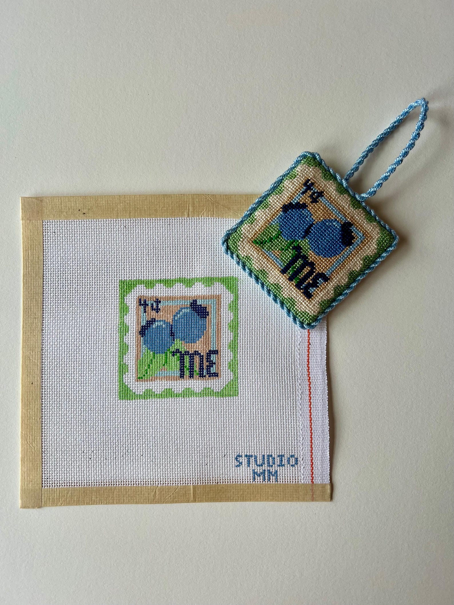 Maine Stamp Needlepoint Canvas - Etsy
