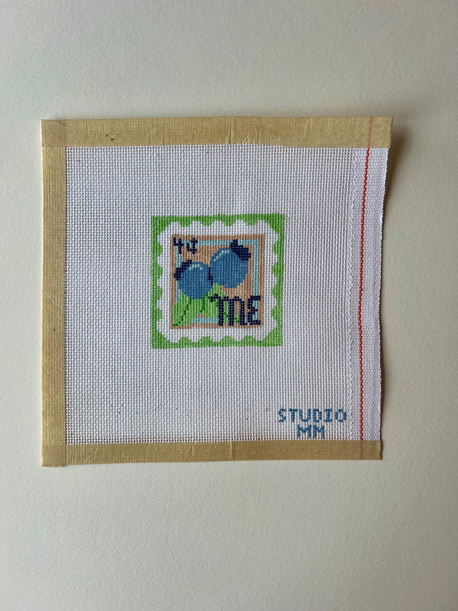 Maine Stamp Needlepoint Canvas - Etsy