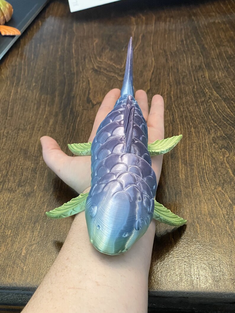 3D Printed Articulated Koi Fish - Etsy