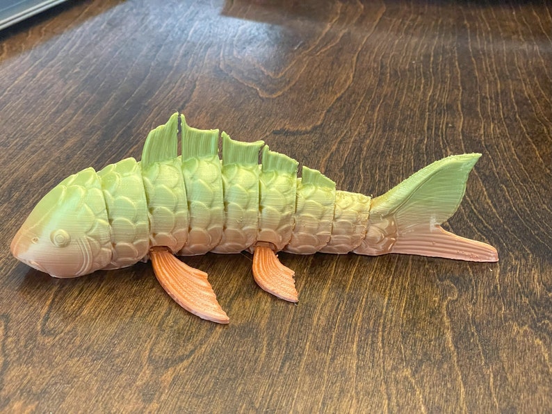 3D Printed Articulated Koi Fish - Etsy