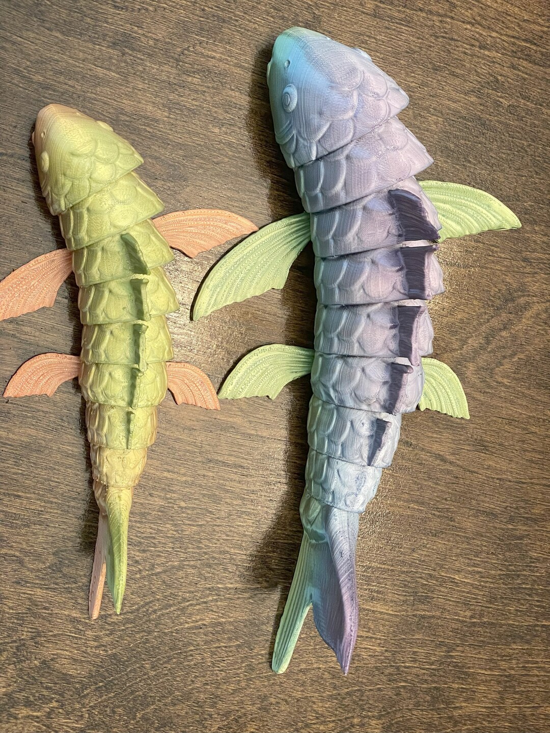 3D Printed Articulated Koi Fish - Etsy