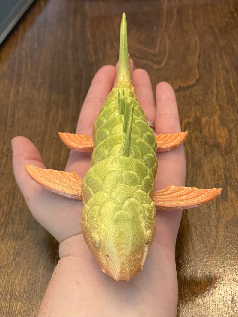 3D Printed Articulated Koi Fish - Etsy