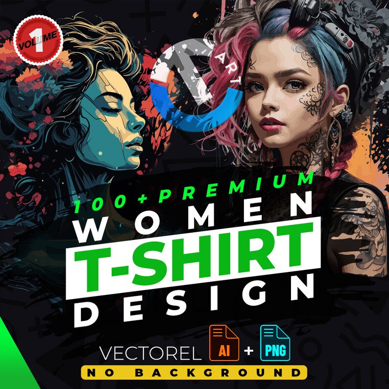 Women Vol.1 T-shirt Design Bundle Suitable for Printing, 100 High ...