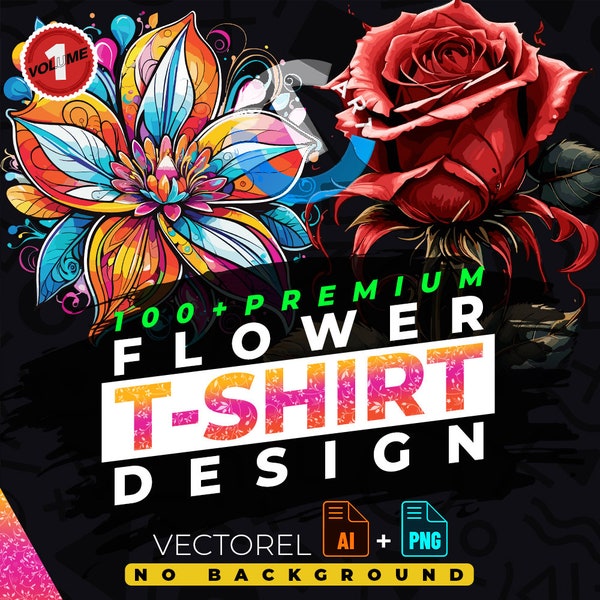 Flower Design Shirts - Etsy