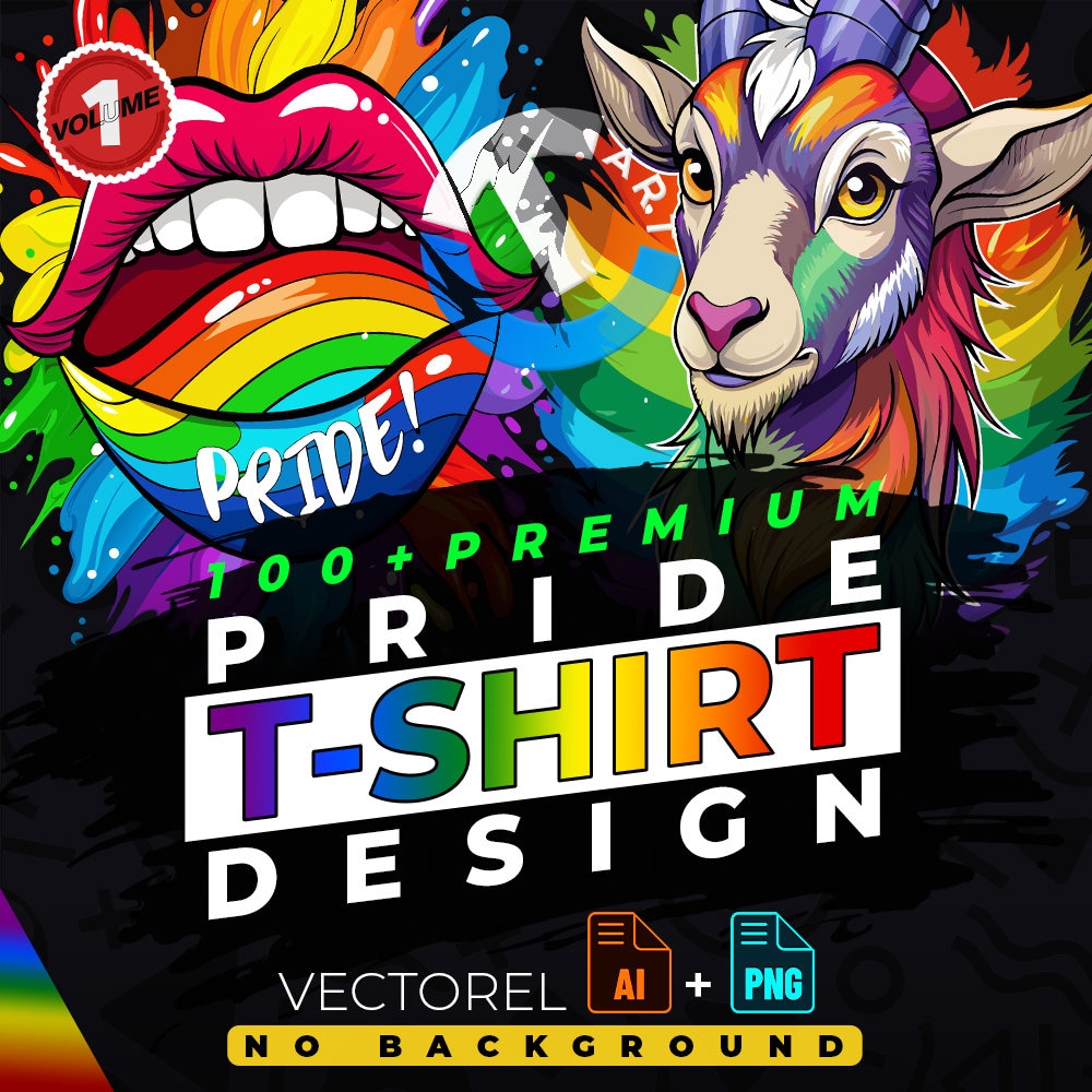 Pride LGBT Vol.1 T-shirt Design Bundle Suitable for Printing, 100+ High ...
