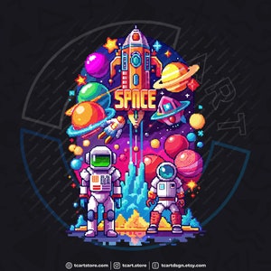 Pixel Vol.1 T-shirt Design Bundle Suitable for Printing, 100 + High Quality 8-bit Graphics ...