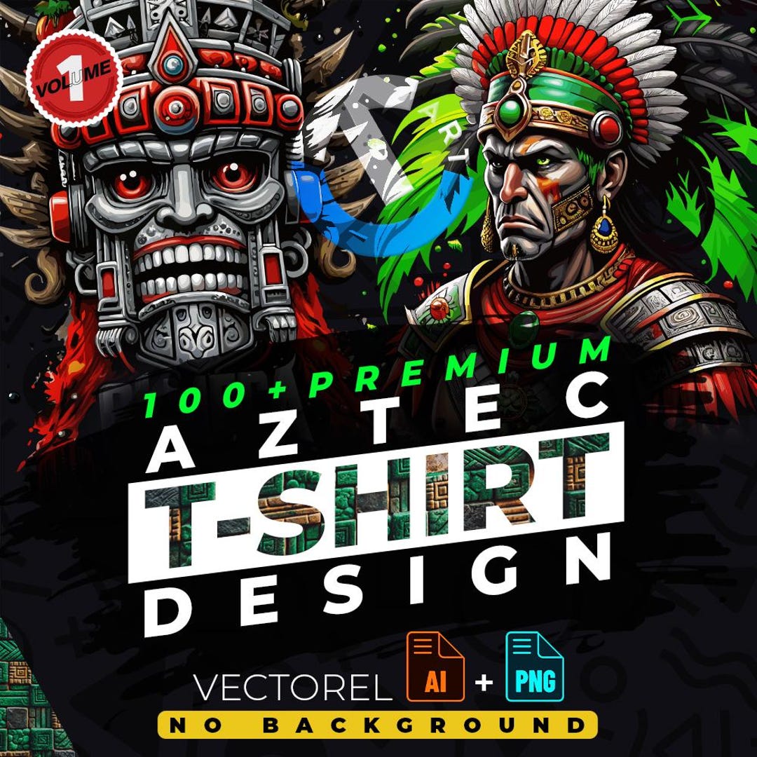 Aztec Vol.1 T-shirt Design Bundle Suitable for Printing, 100+ High ...