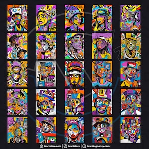 Cubism Vol.1 Poster Design Bundle Suitable for Printing, Wall Art, 100 ...
