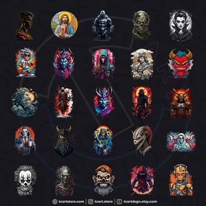 Character Vol.1 T-shirt Design Bundle Suitable for Printing, 100 + High ...