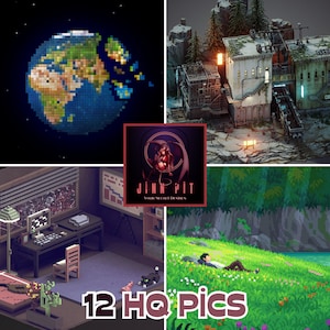 12 Voxel and Pixel Art Bundle A World of Creativity - Etsy