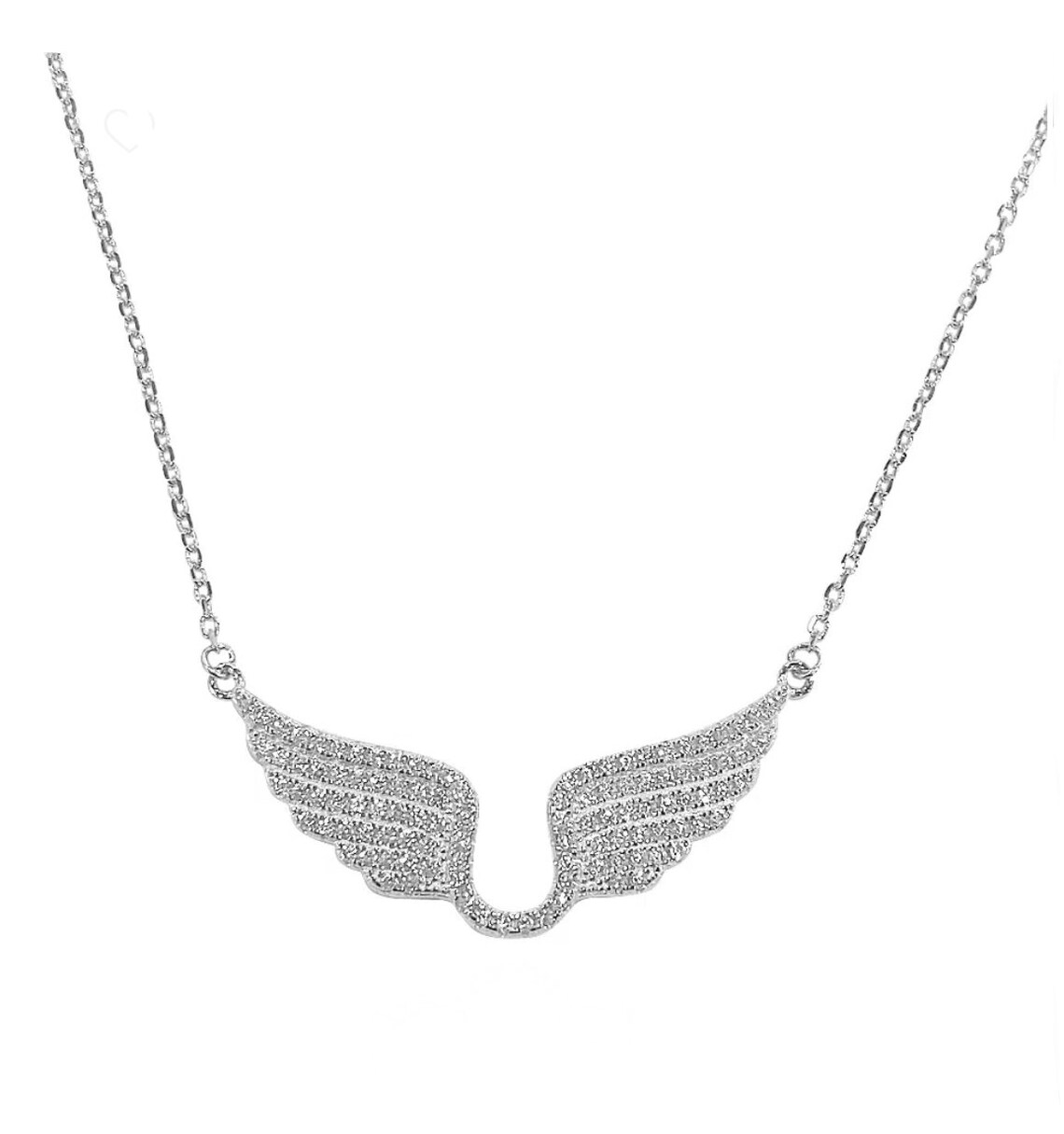 Angel Wings Necklace , Wings Necklace , Sterling Silver Necklace , Gift ...