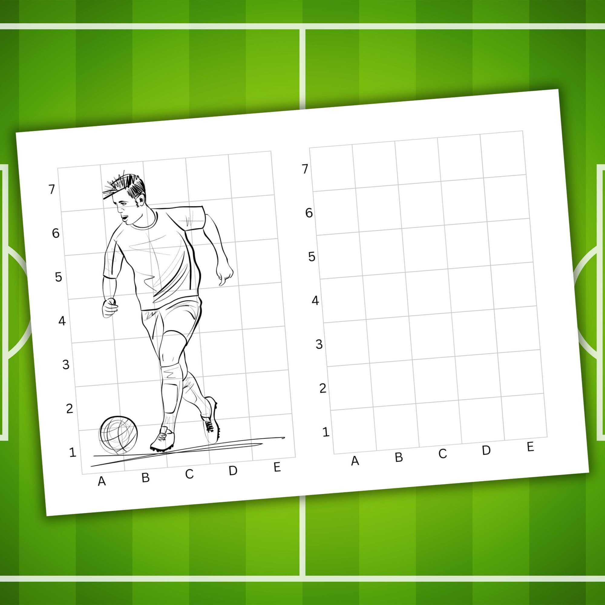 Learn to Draw: Grid Technique - Football - European Championship 2024 ...