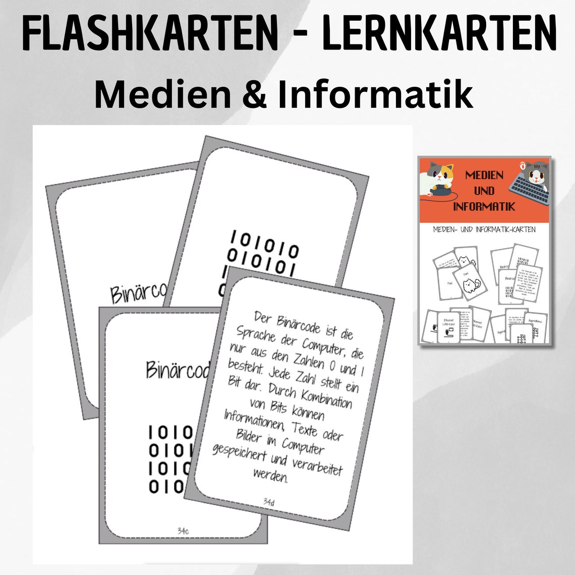 Computer Science & Media: Flash Cards - Learning Cards - Etsy