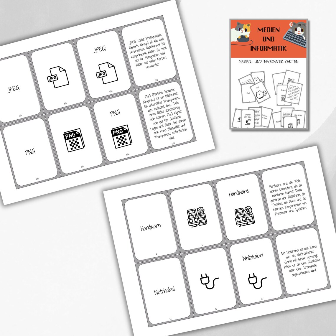 Computer Science & Media: Flash Cards - Learning Cards - Etsy