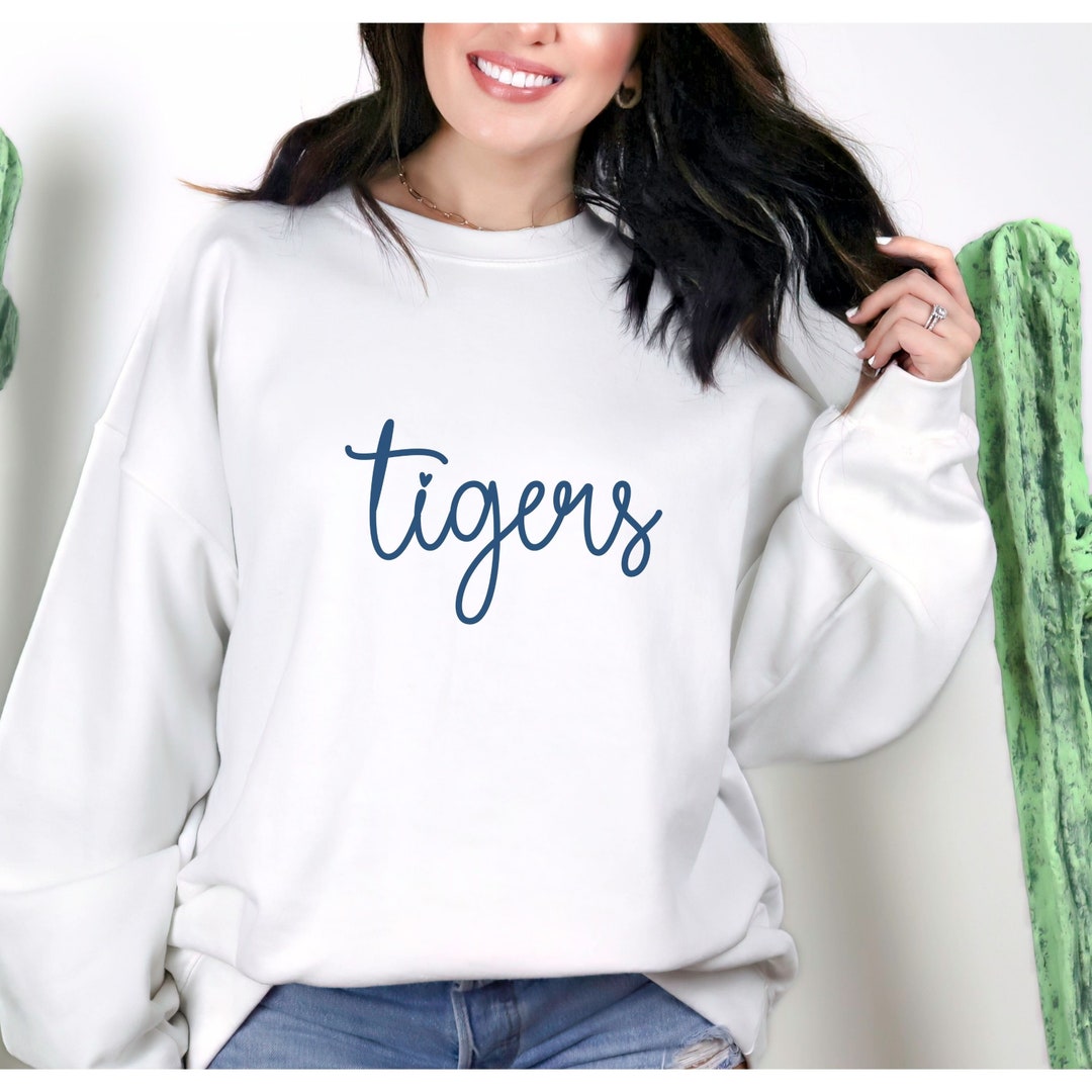 Tiger Script Shirt, Gameday, Tigers Sweatshirt, Easy Tiger, Womens Tigers Crewneck Sweatshirt ...