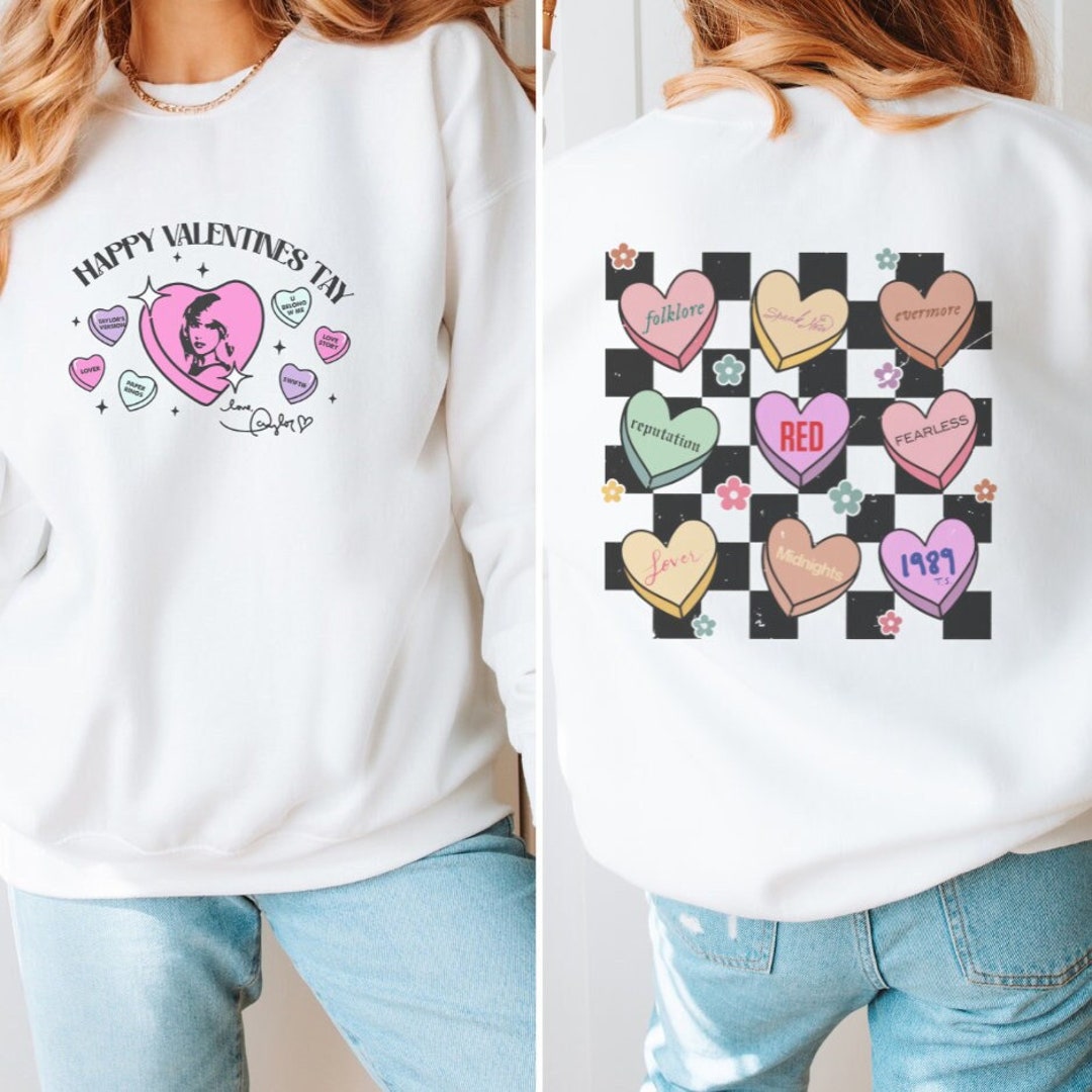 Swiftie Valentines Sweatshirt Lover Eras Shirt Hearts Loving You Is