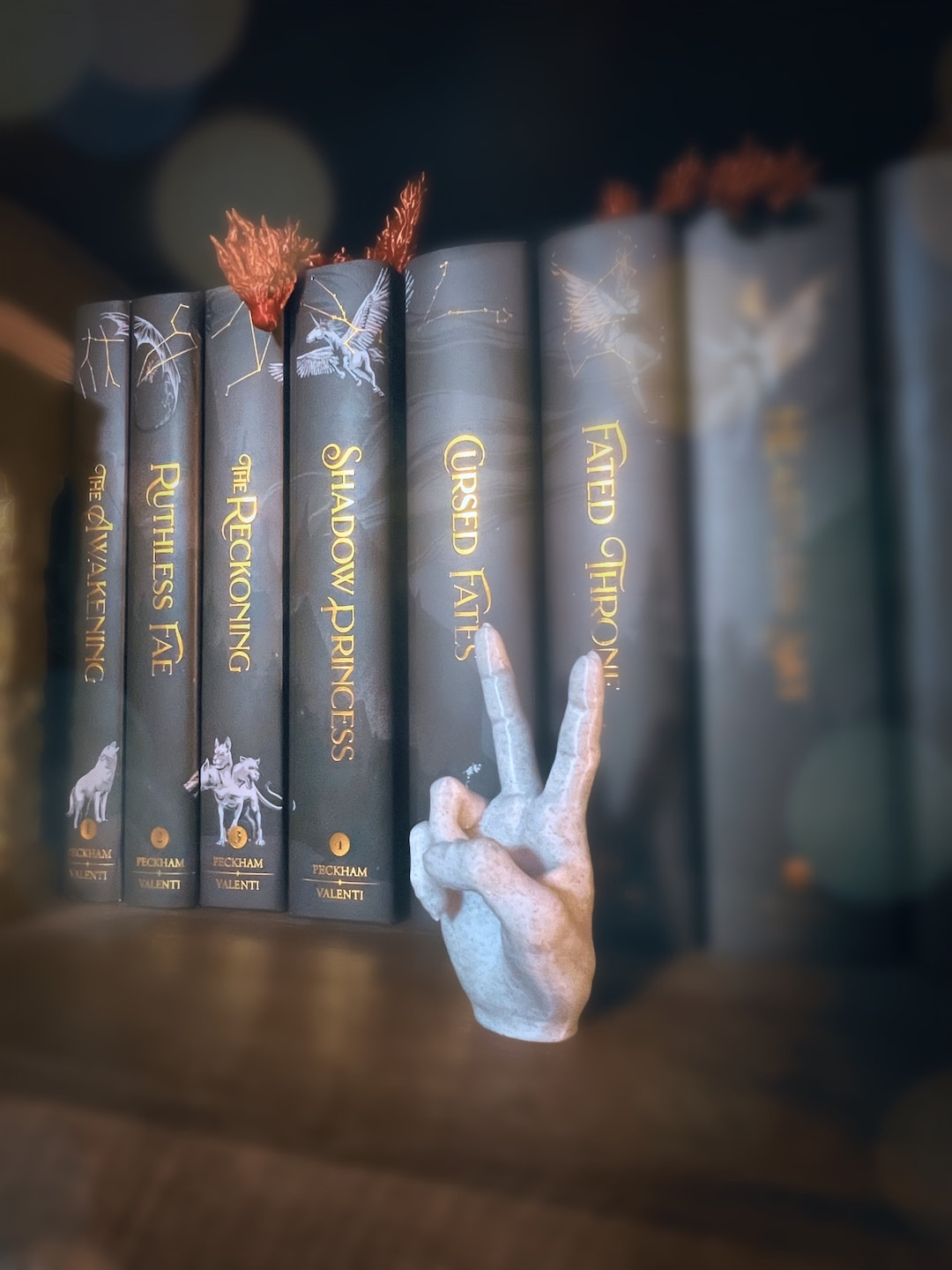 Peace Sign Zodiac Academy Bookshelf Decor - Etsy