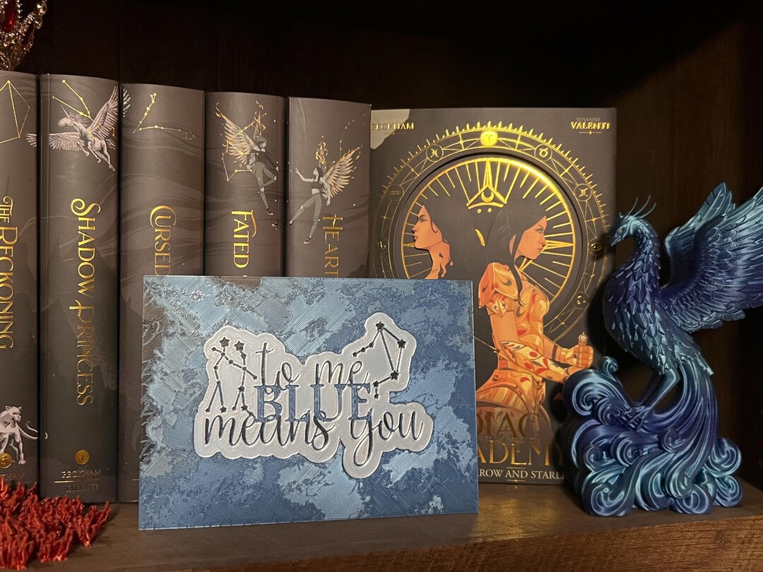 Blue Means You Bookshelf Decor - Etsy
