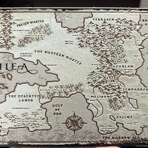 Throne of Glass 3d Printed Map - Etsy