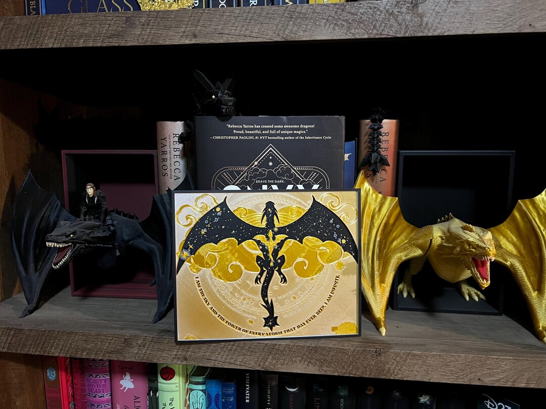 Fourth Wing Bookshelf Decor - Etsy