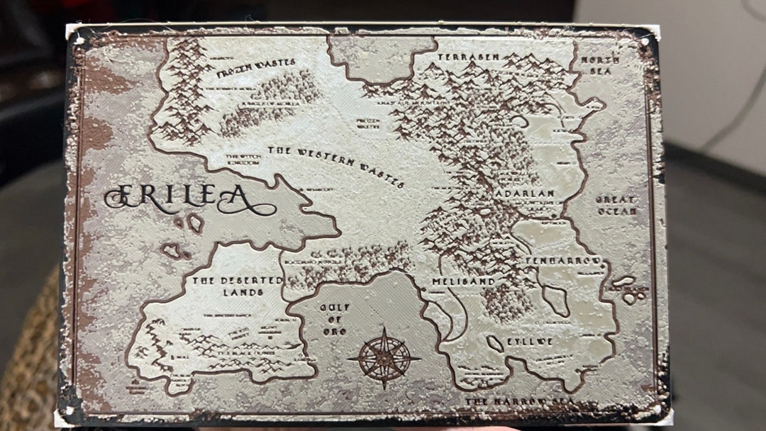 Throne of Glass 3d Printed Map - Etsy