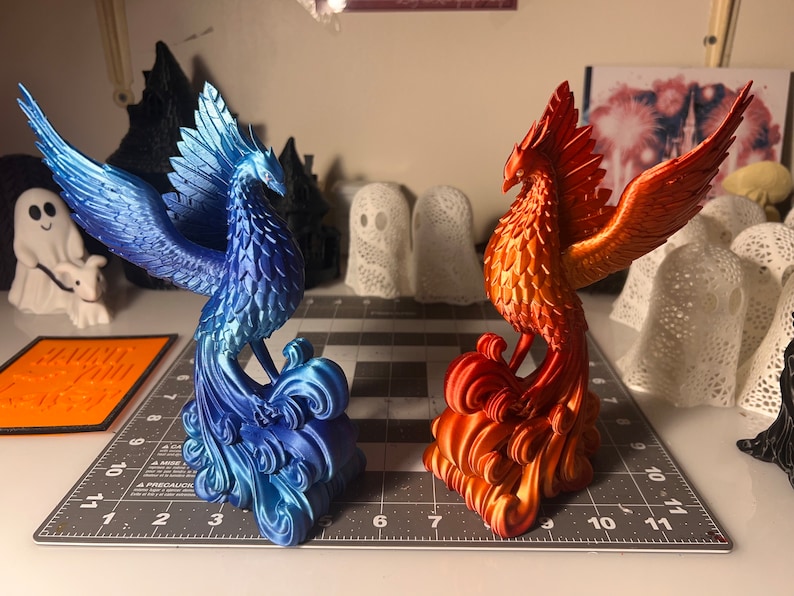 Phoenix Bookends/decor - Etsy