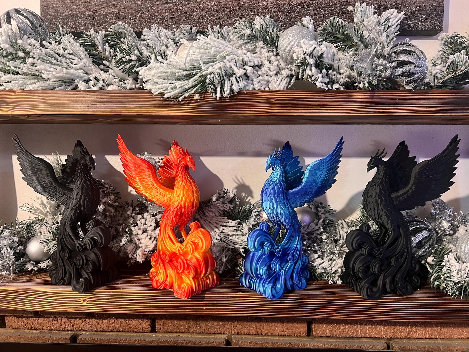Phoenix Bookends/decor - Etsy