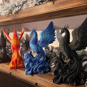 Phoenix Bookends/decor - Etsy
