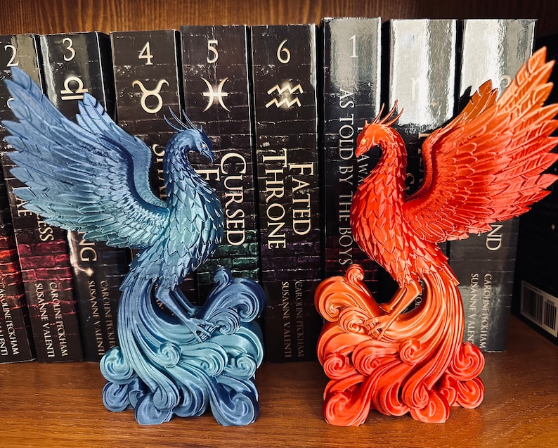 Phoenix Bookends/decor - Etsy