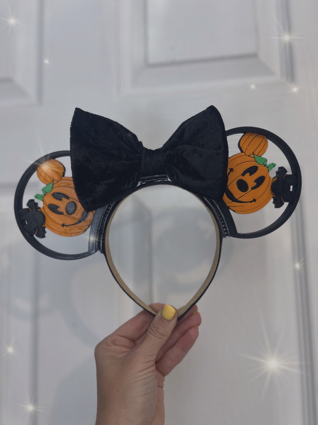 Mickey Pumpkin Disney Ears - Etsy