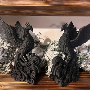 Phoenix Bookends/decor - Etsy