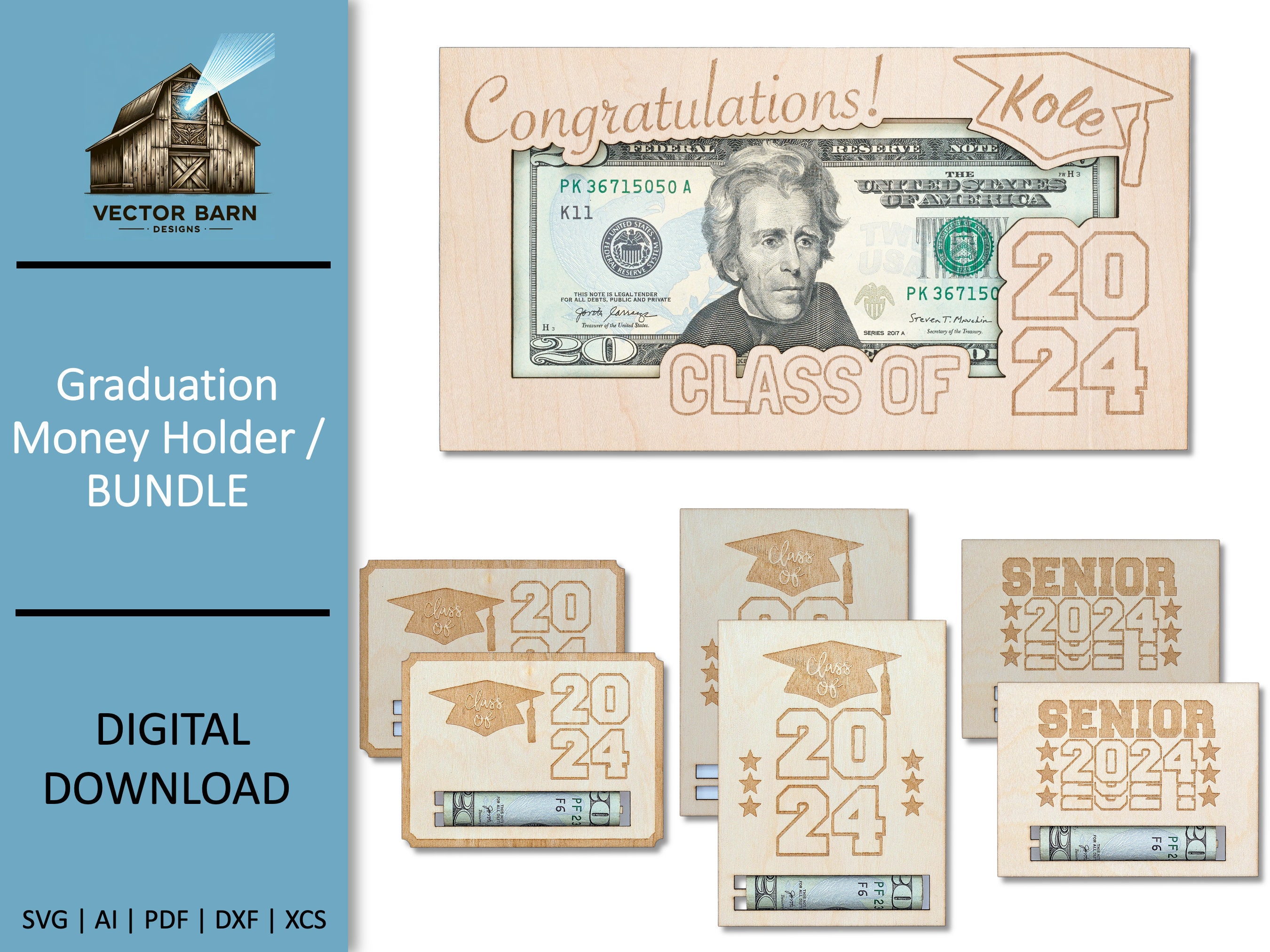 Graduation Money Holder SVG Bundle High School Graduation SVG Senior ...