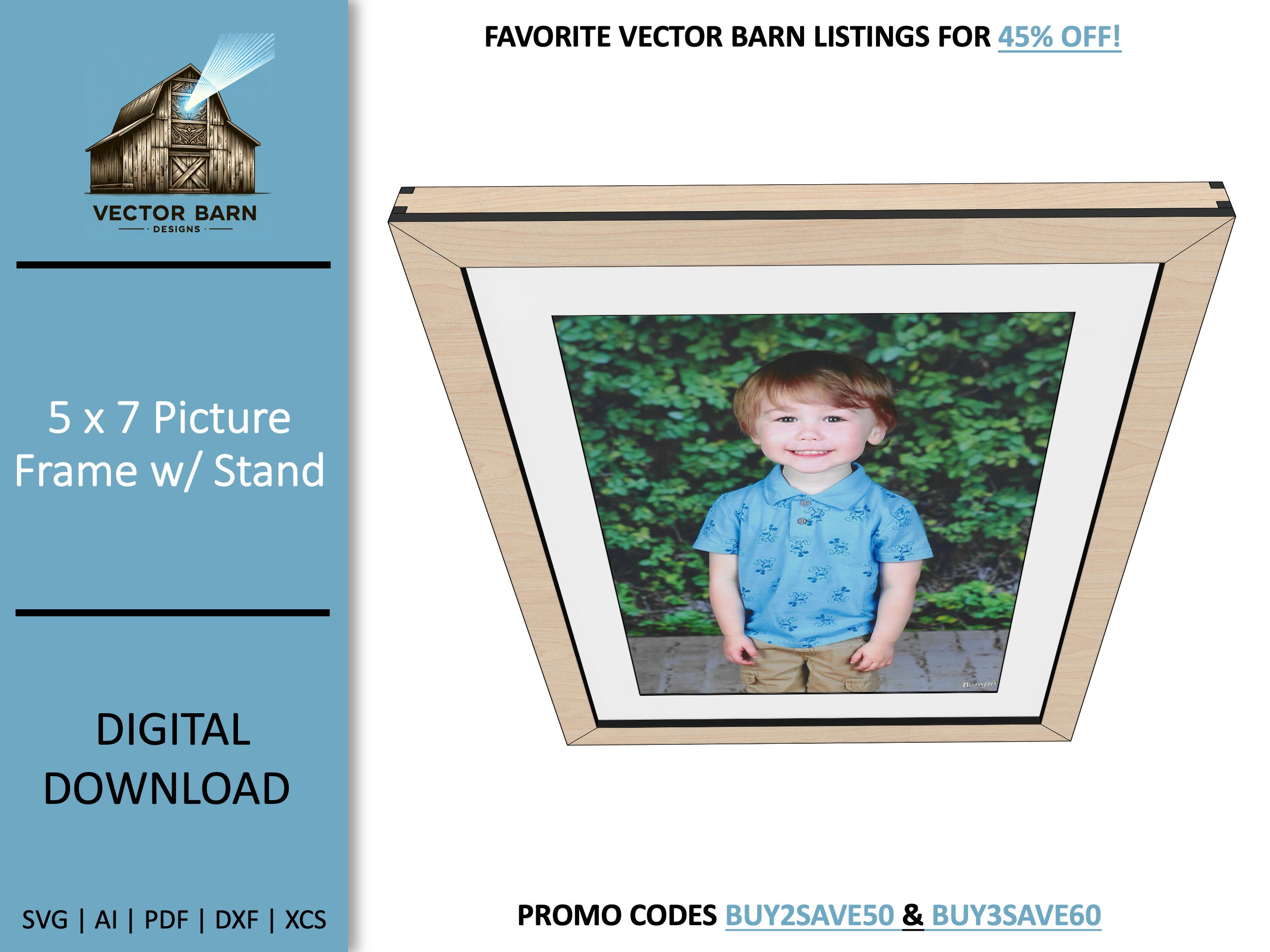 Picture Frame SVG Files Laser Cut Files Xtool Glowforge SVG Files ...