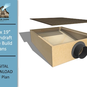 Downdraft Sanding Table Build Plans | DIY Downdraft Plans | Workshop PDF Plans | Woodworking ...