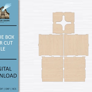 Tissue Box Cover SVG File, Laser Cut Files, Glowforge Cut Files, Xtool ...