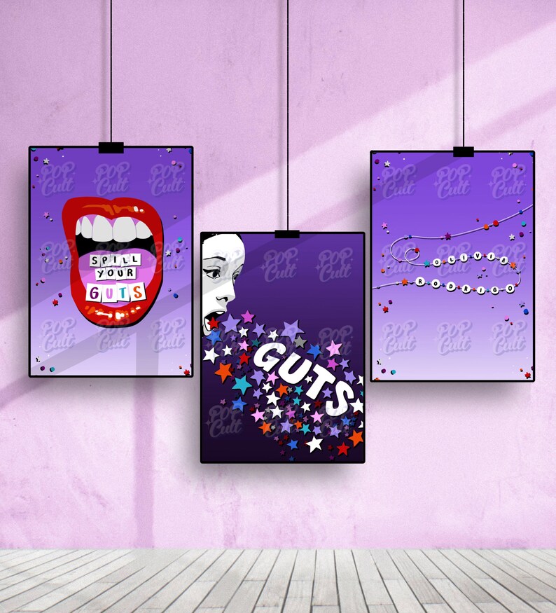 Olivia Rodrigo GUTS Posters for Room Decor. Instant Digital Download ...