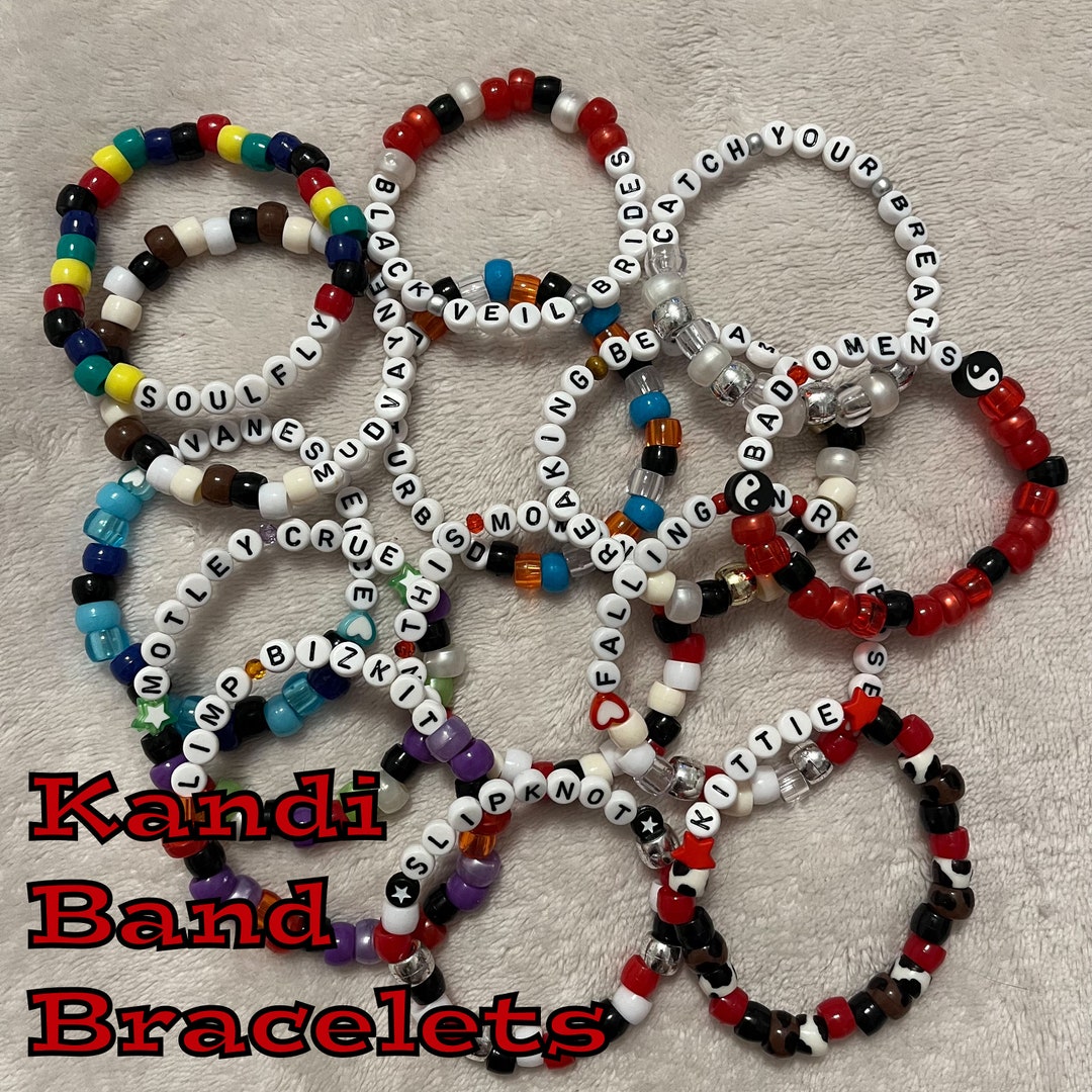 Rock Band Album Cover Kandi Bracelets - Etsy