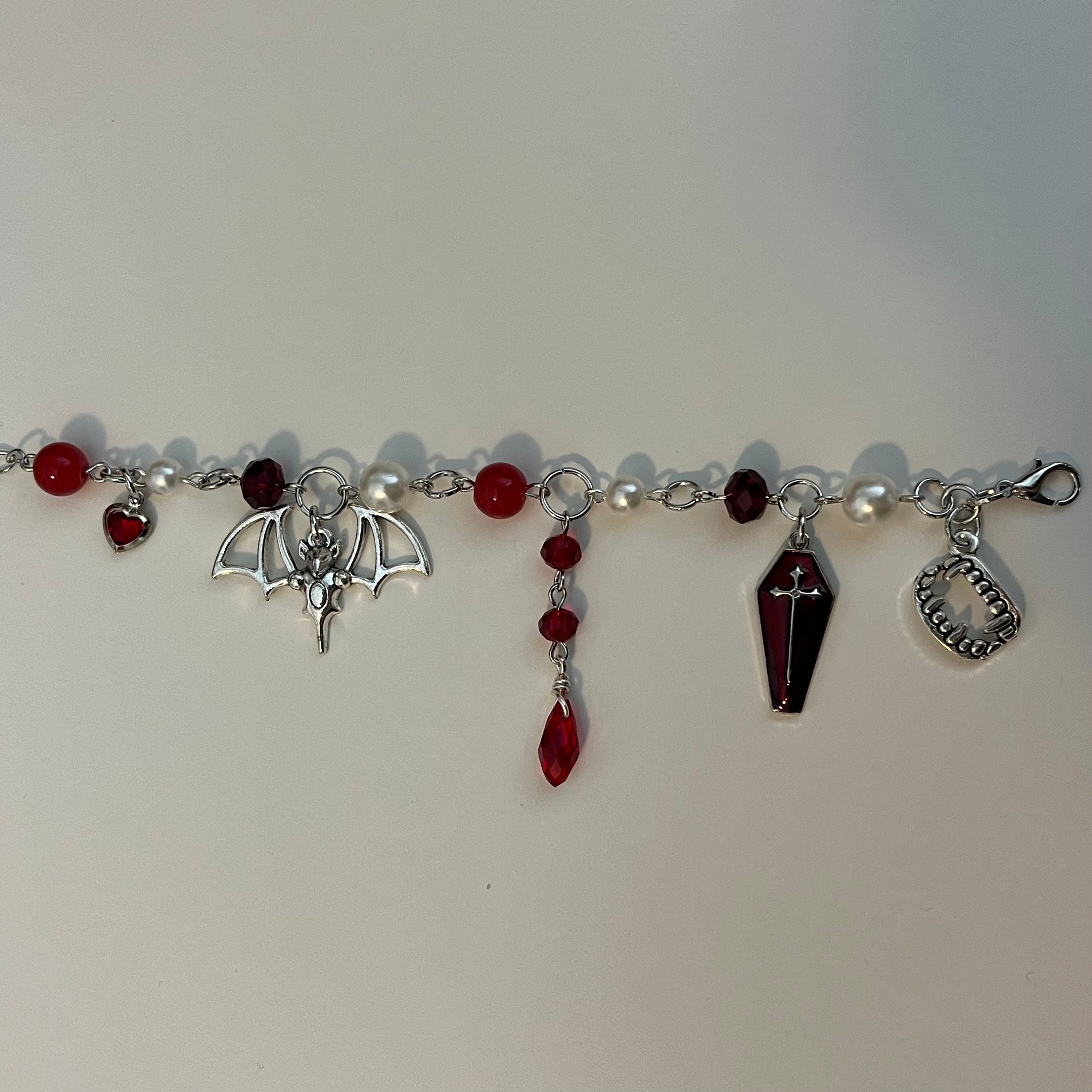Vampire Inspired Charm Bracelet - Etsy