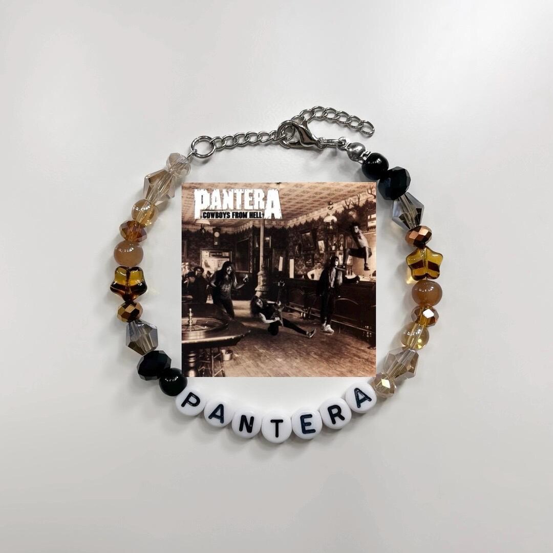 Pantera Bracelet Rock Album Band Gift Grunge Goth Alternative Metal ...