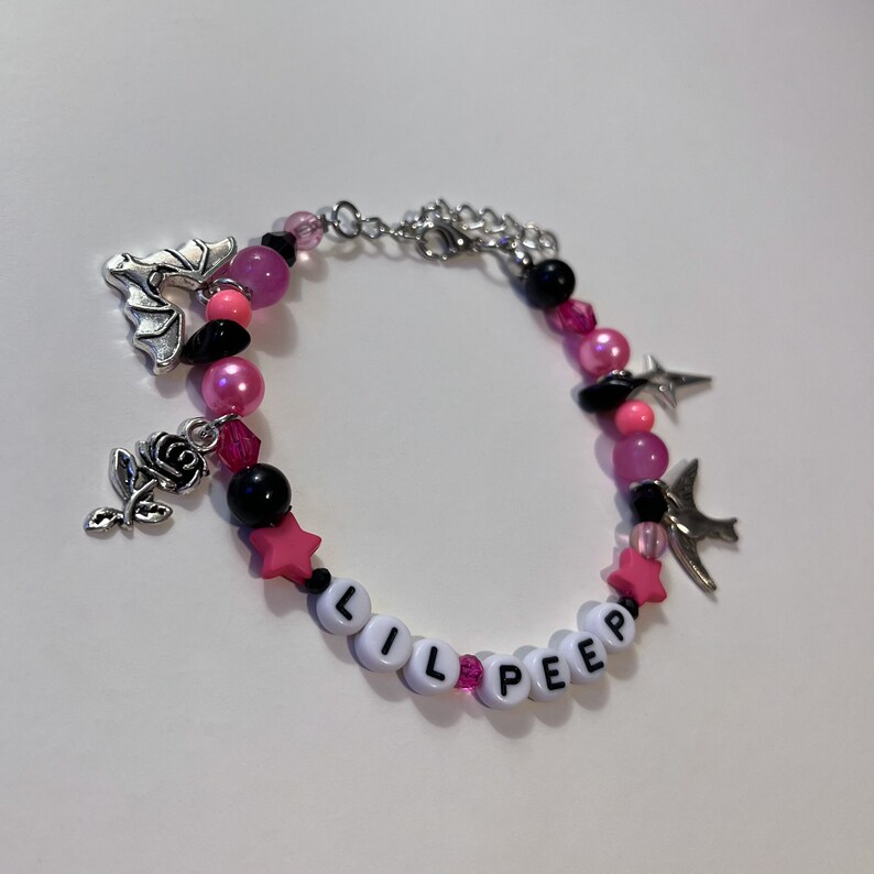 Lil Peep Album Cover Charm Bracelet - Etsy