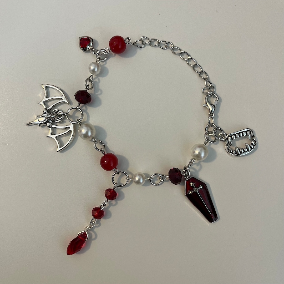 Vampire Inspired Charm Bracelet - Etsy